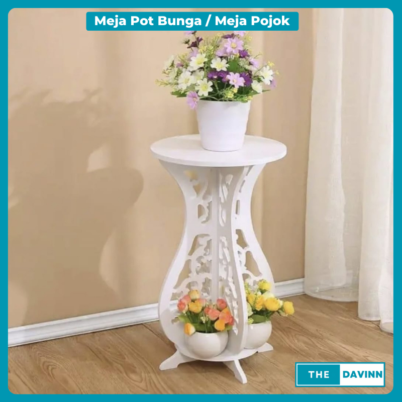 Jual Meja Vas Bunga Meja Pot Bunga Estetik Meja Sudut Kecil Kamar Ruang