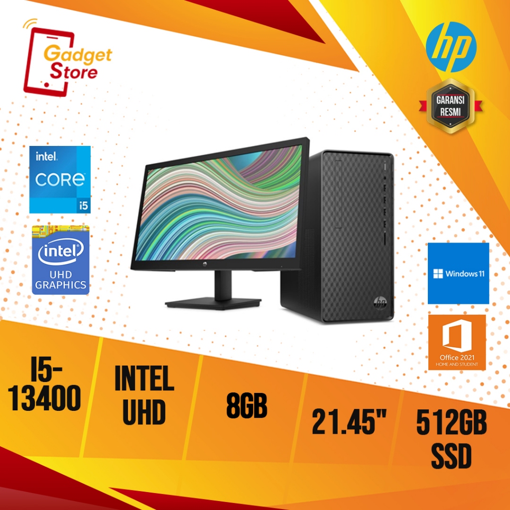 Jual HP PC Desktop M01-F3016d i5-13400 8GB 512GB SSD W11+OHS | Shopee Indonesia