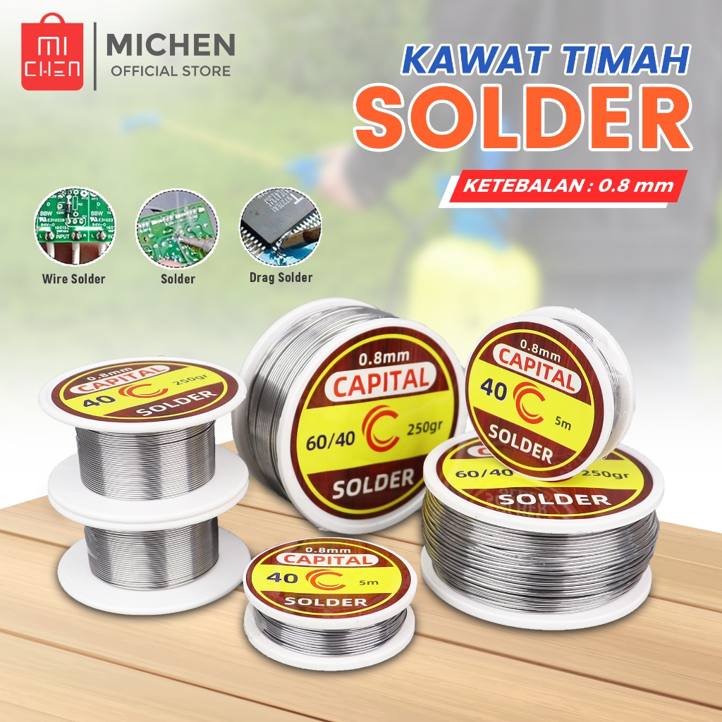 Jual Timah Solder - KECIL Timah Solder Ketebalan 0.8mm Timah Solder ...