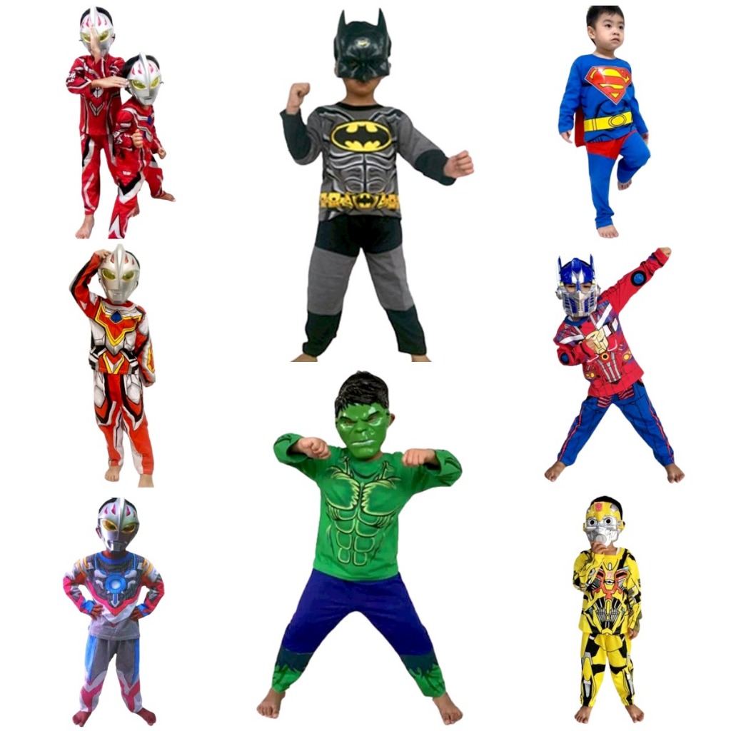 Jual Kostum Baju Anak Superhero Laki Laki Captain America Ironman ...