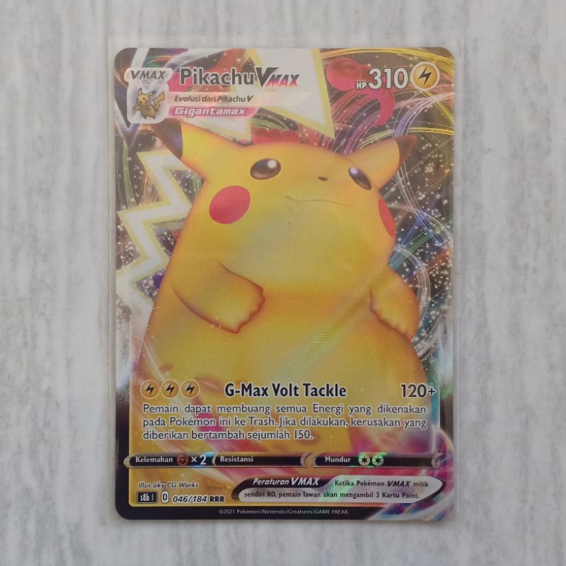 Jual Kartu Pokemon TCG Indonesia Original PIKACHU VMAX RRR | Shopee ...