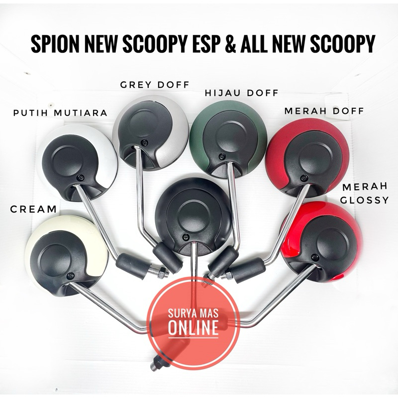 Jual Spion Honda Scoopy Fi Scoopy Baru 2018 Model Standard Merk EMGI ...