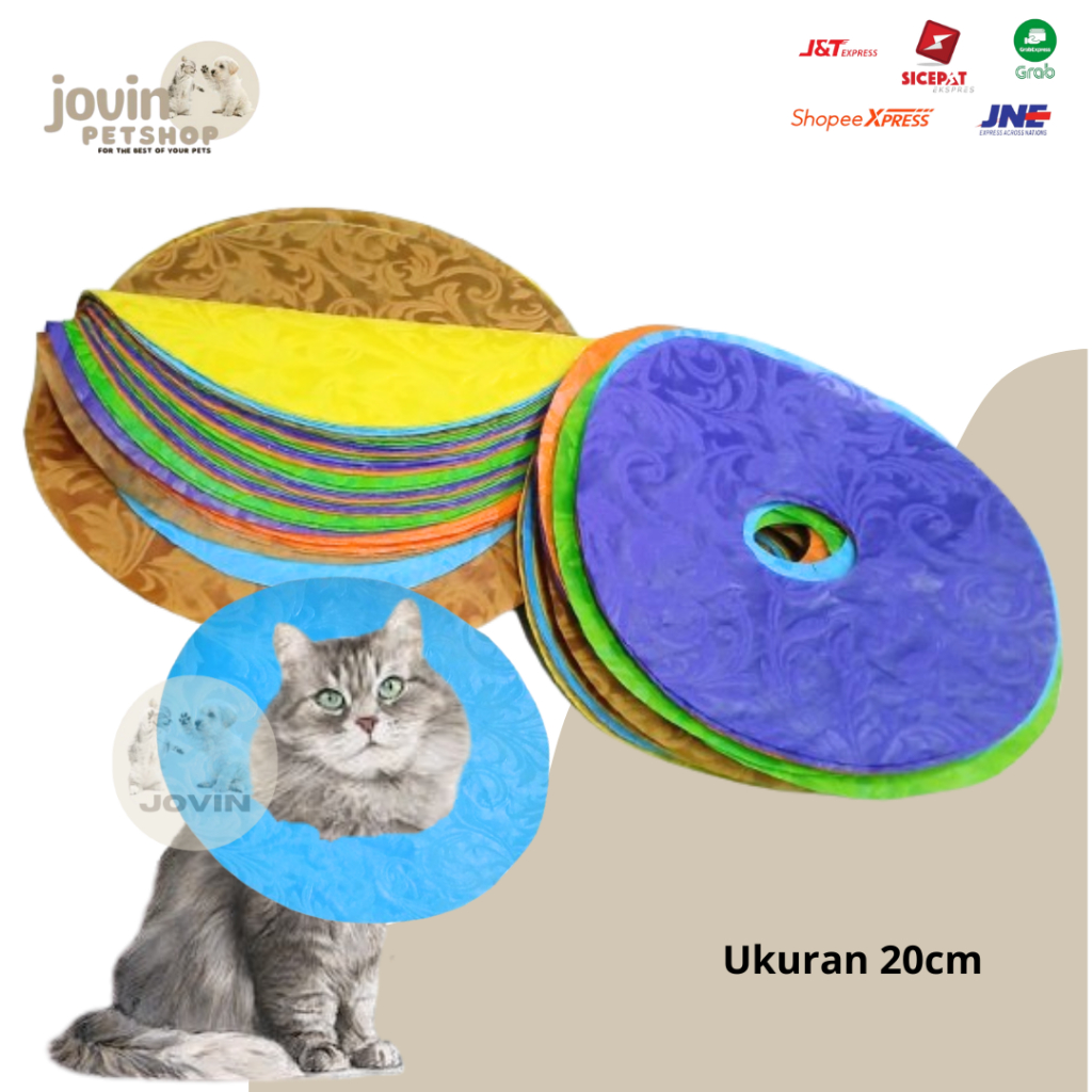 Jual Collar Kain Murah Pelindung Leher Kucing Anjing Dari Luka SIze ...