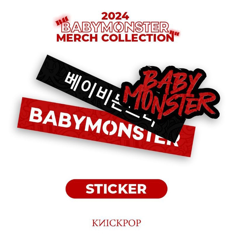 Jual BABYMONSTER STICKER MERCH BY KNICKPOP | Shopee Indonesia