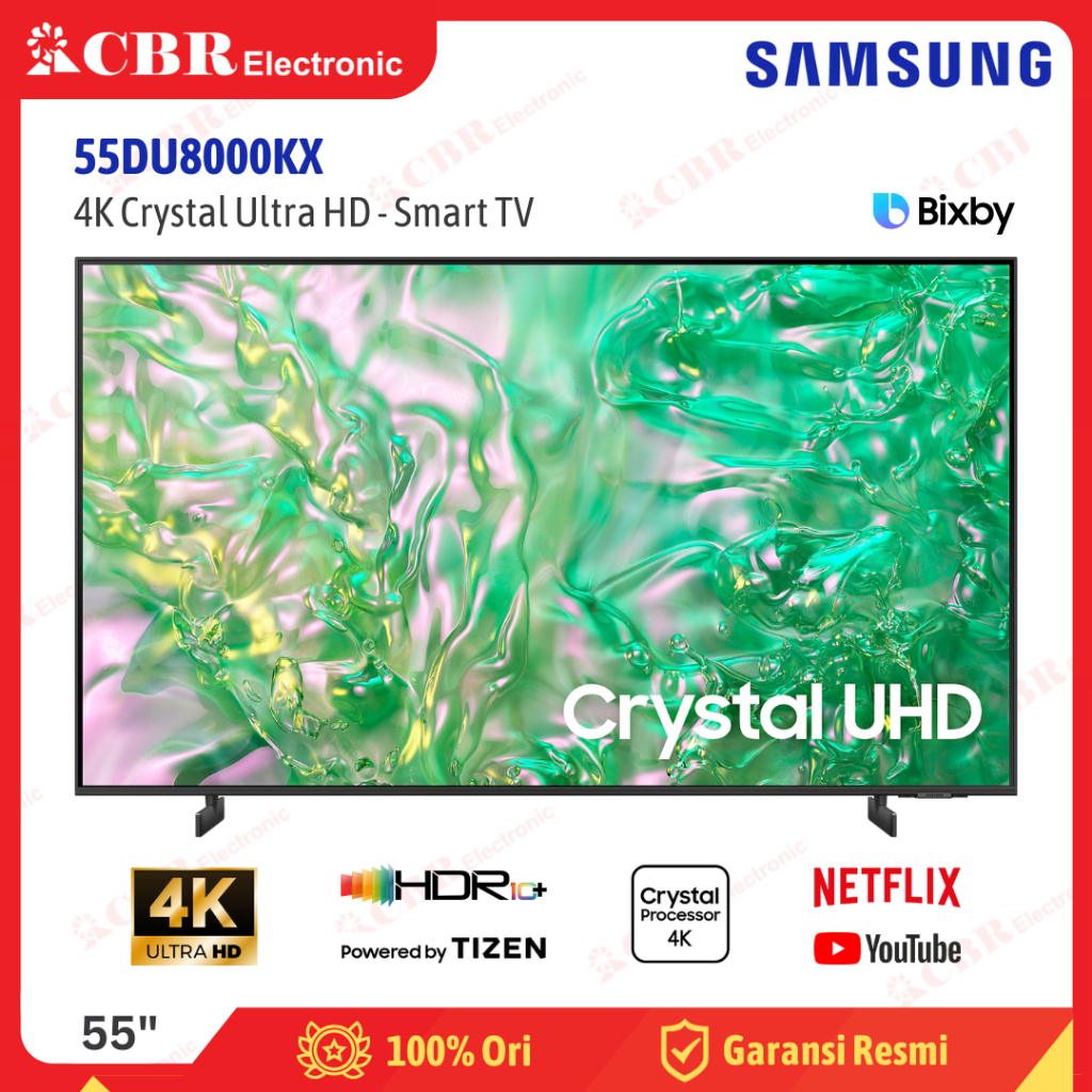 Jual TV SAMSUNG 55 Inch LED 55DU8000KX (4K Crystal UHD-Smart TV ...