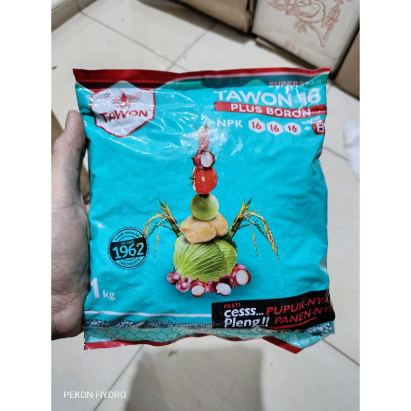 Jual PUPUK CAP TAWON NPK 16 16 16 - 1 KG KEMASAN PABRIK PUPUK MAJEMUK ...