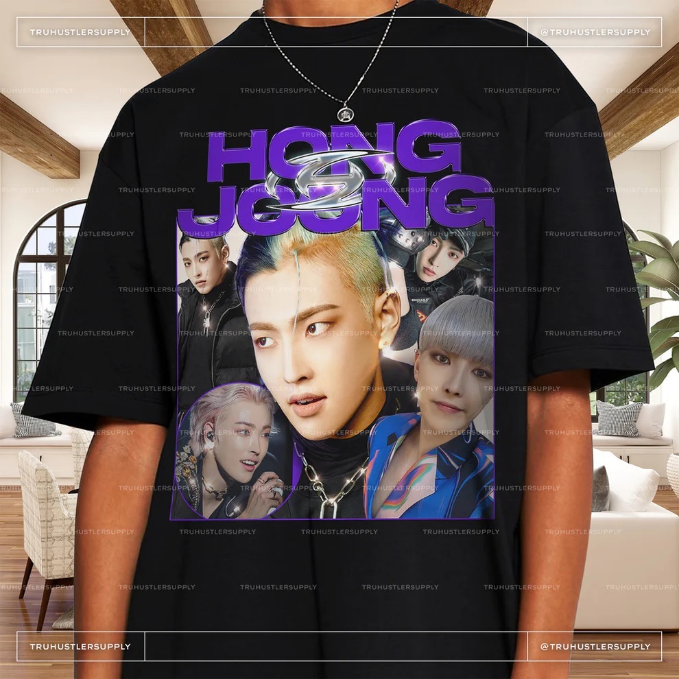 Jual KAOS ATEEZ HONGJOONG BOOTLEG HITAM, PUTIH DTG & DTF M,L,XL,XXL ...