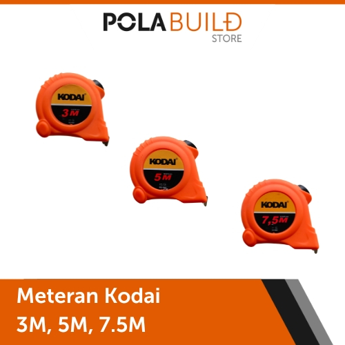 Jual Pola Build - Meteran Fiber Glass Grip Karet Work Man / Meteran ...