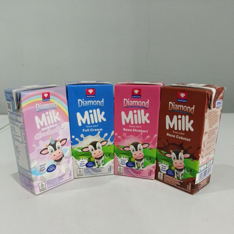 Jual SUSU DIAMOND UHT 200 ML | Shopee Indonesia