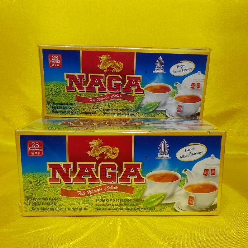 Jual Teh Naga Celup isi 25 / Teh Tubruk Merek Naga/Teh Cap Naga Celup ...