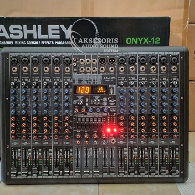 Jual Mixer ASHLEY Onyx 12 Terbaru Original Produk Efek Digital Reverb ...