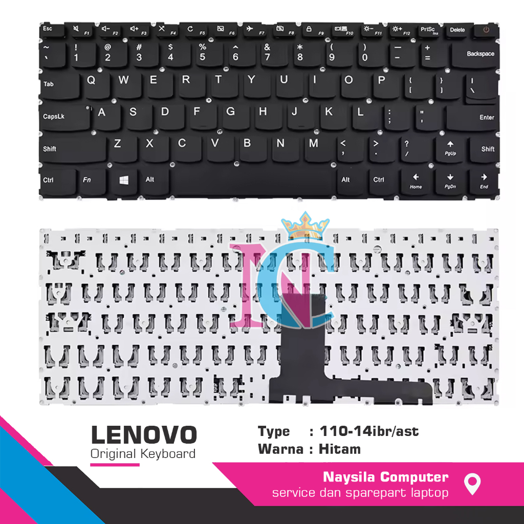 Jual KEYBOARD LENOVO IDEAPAD 110-14IBR 110-14AST TOMBOL POWER (SOCKET ...