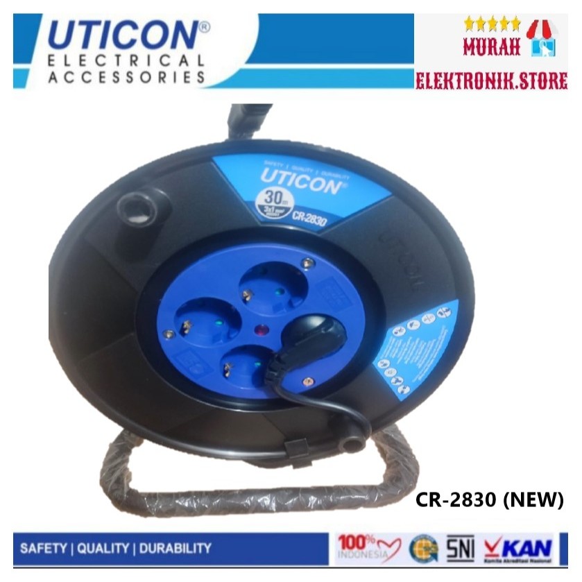Jual KABEL ROLL HEAVY DUTY UTICON 30M 30 METER (DENGAN ARDE) CR-2830 ...