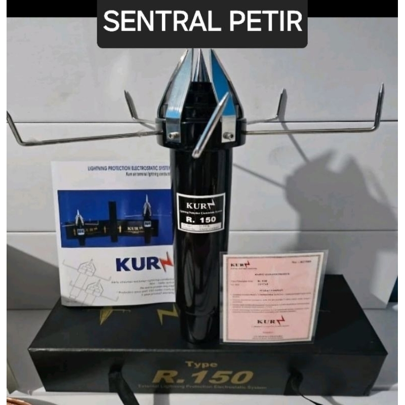 Jual Penangkal Petir KURN R 150 Original Tas Hitam / Dus Hitam | Shopee ...