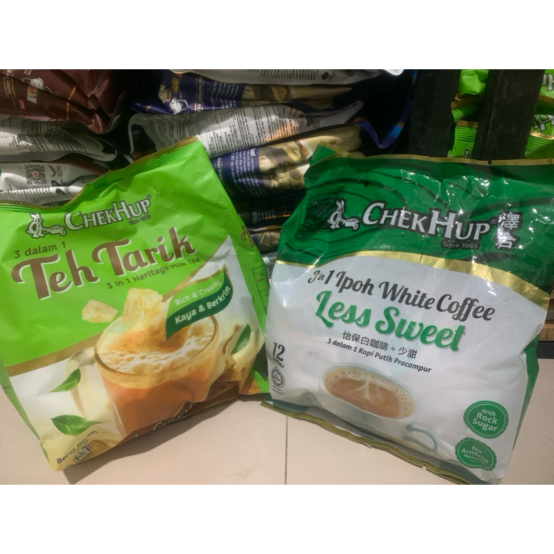 Jual Chek Hup Teh Tarik, Chek Hup White Coffee 3 in 1 Original Malaysia ...