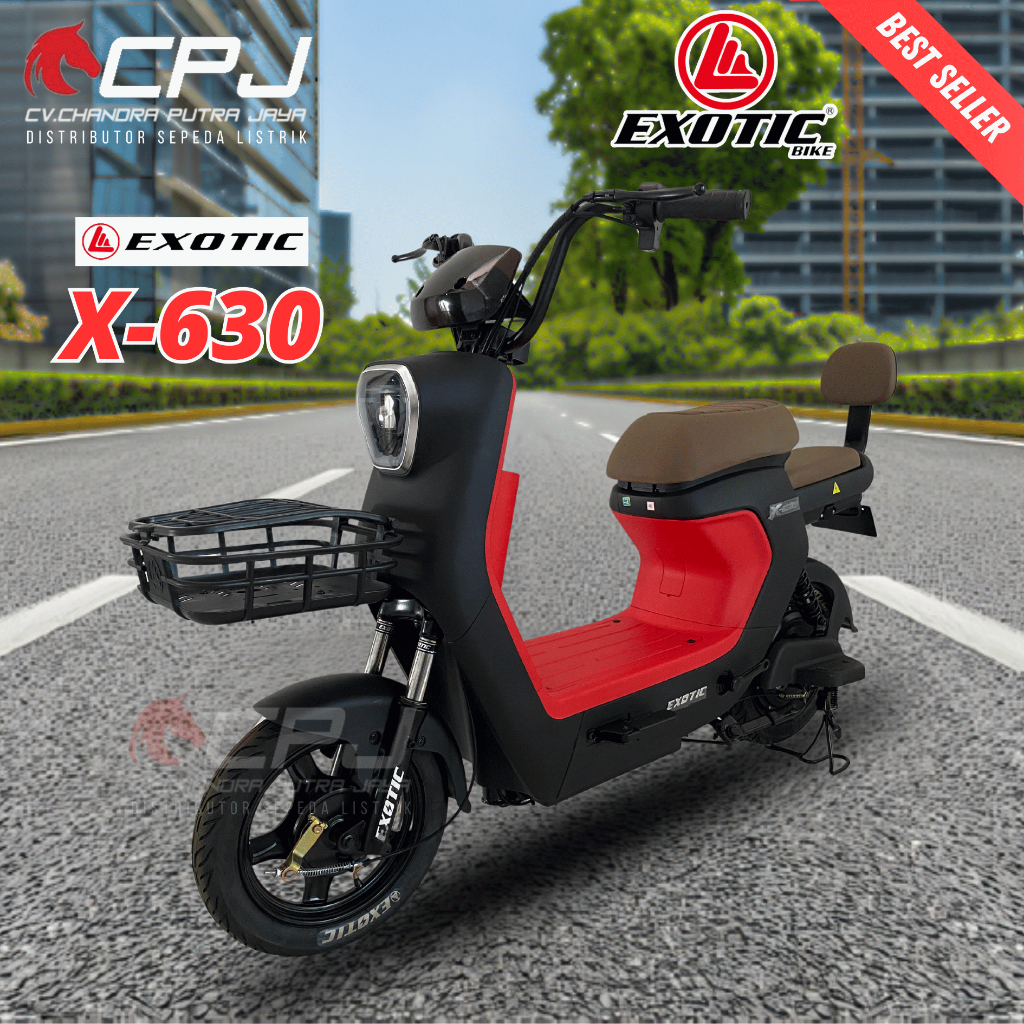 Jual Sepeda Listrik EXOTIC X630 Terbaru 500 Watt Garansi Resmi | Shopee ...