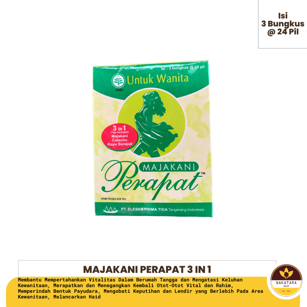 Jual MAJAKANI PERAPAT 3 IN 1 UNTUK WANITA ISI 3 BUNGKUS | Shopee Indonesia