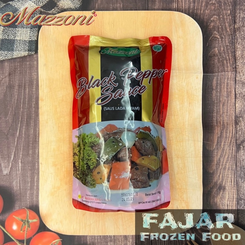 Jual MAZZONI BLACK PEPPER SAUCE 1Kg | MAZZONI SAUS LADA HITAM 1000Kg ...