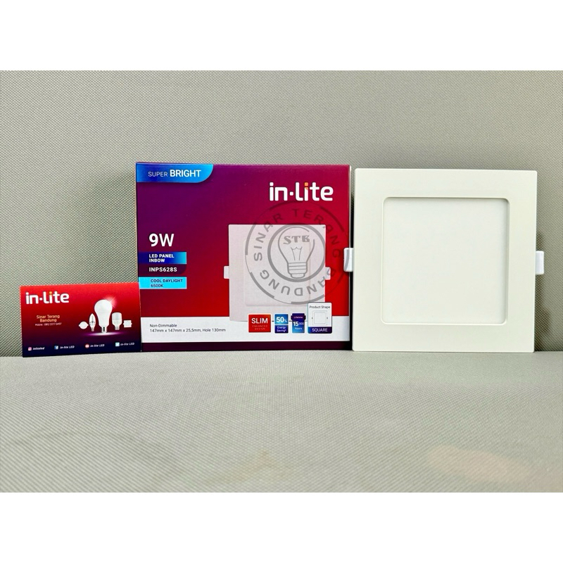 Jual LAMPU DOWNLIGHT LED PANEL INLITE 9 WATT KOTAK - INPS628S | Shopee ...