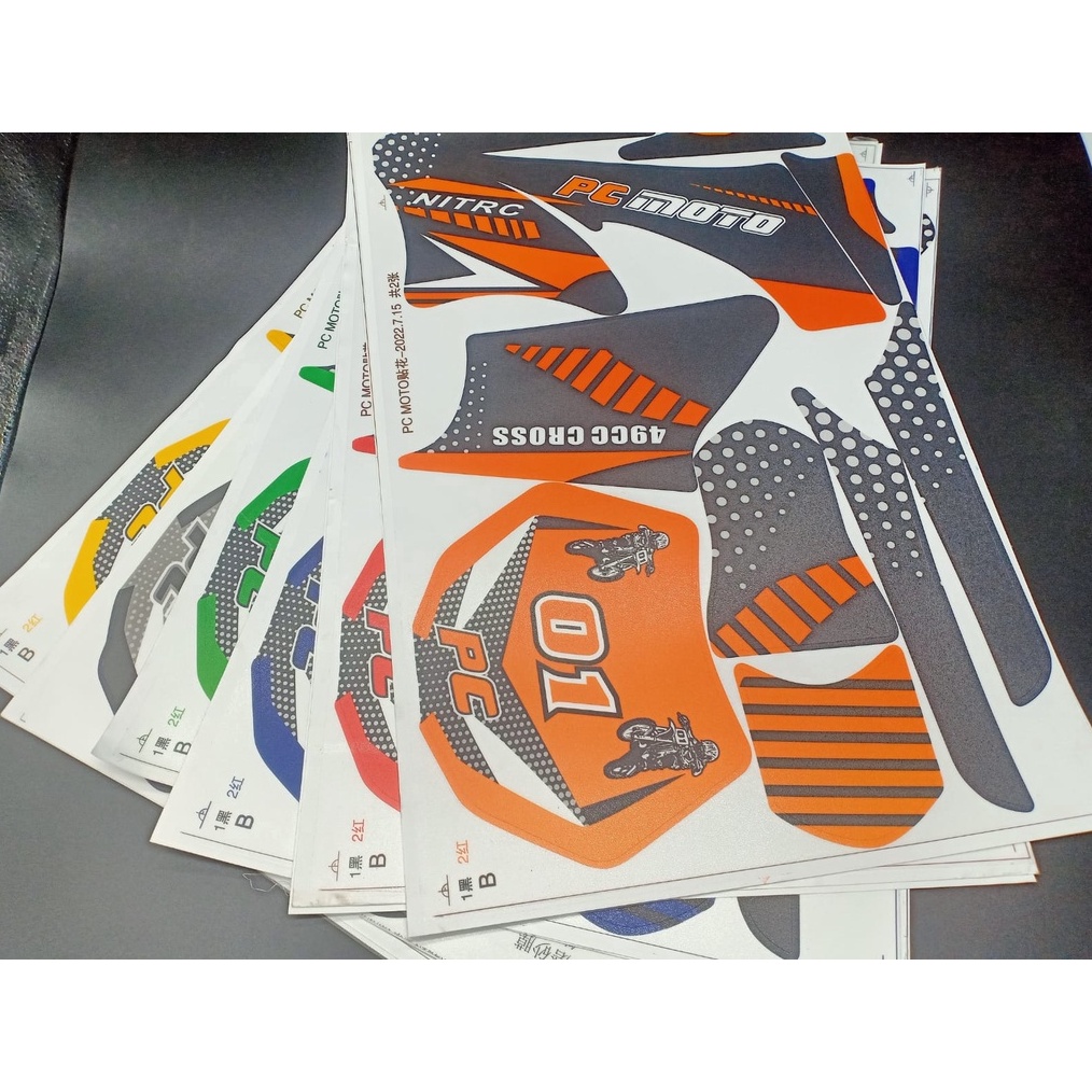 Jual SHOPEE SALE Stiker Mini TrailStiker PC MOTO mini motorType PC ...
