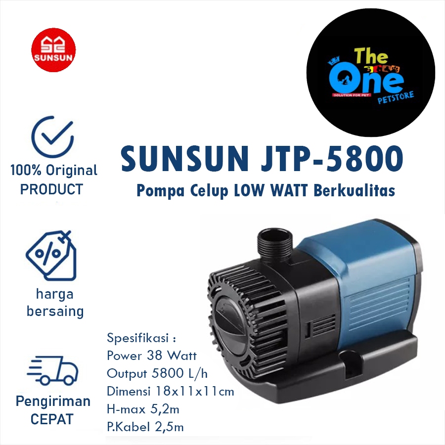 Jual SUNSUN JTP 5800 Submersible Pump Pompa Celup Kolam Ikan | Shopee Indonesia