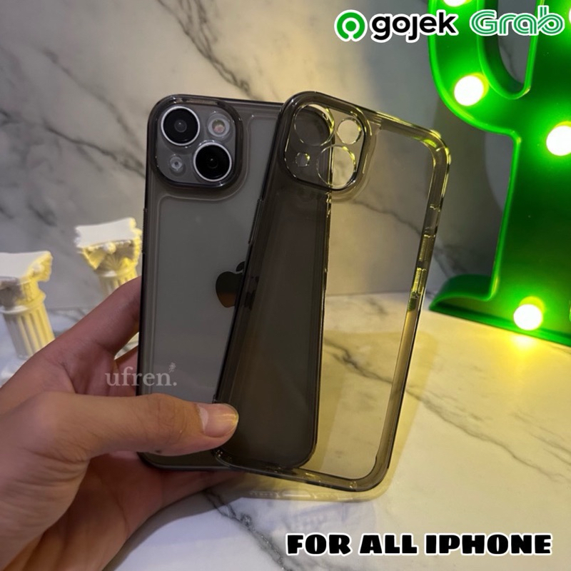 Jual [ANTI KUNING] Space Clear Case Smoke Hitam Transparan TPU Tebal ...