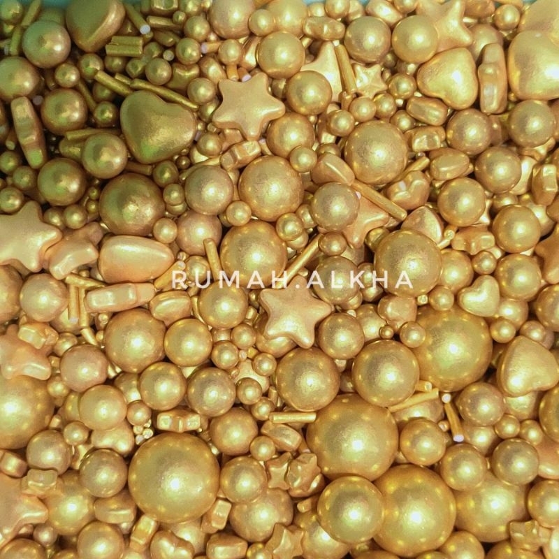 Jual Mix Gold 2 - Bintang Hati Emas - Sprinkle - Spikel - Tirmit ...
