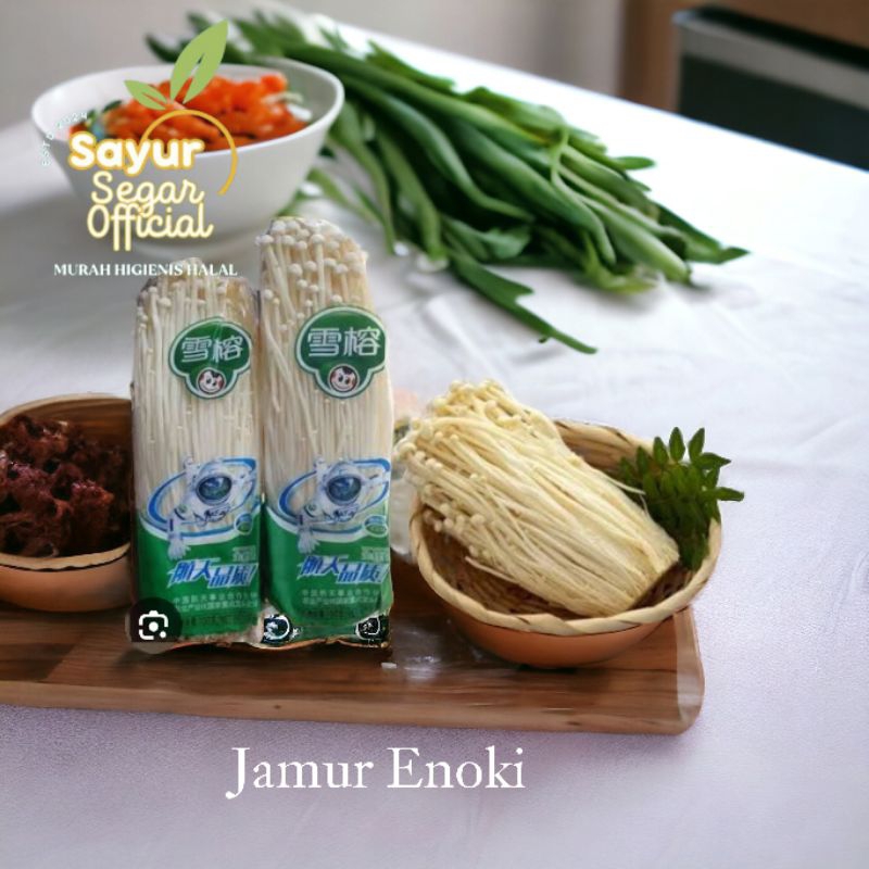 Jual Jamur ENOKI / Bungkus ( 100gr ) - KIRIM INSTAN | Shopee Indonesia