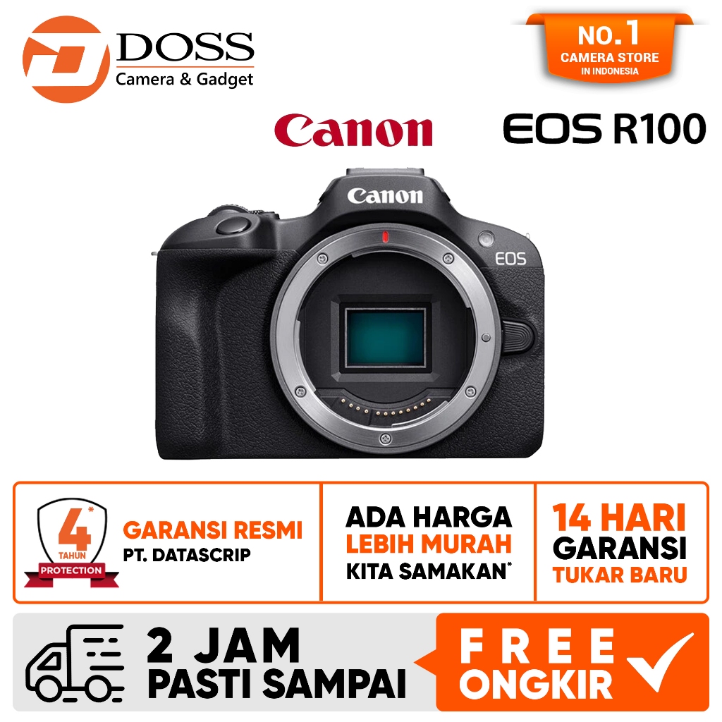 Jual Canon EOS R100 Body Only Mirrorless Camera Canon EOS R 100 EOS ...