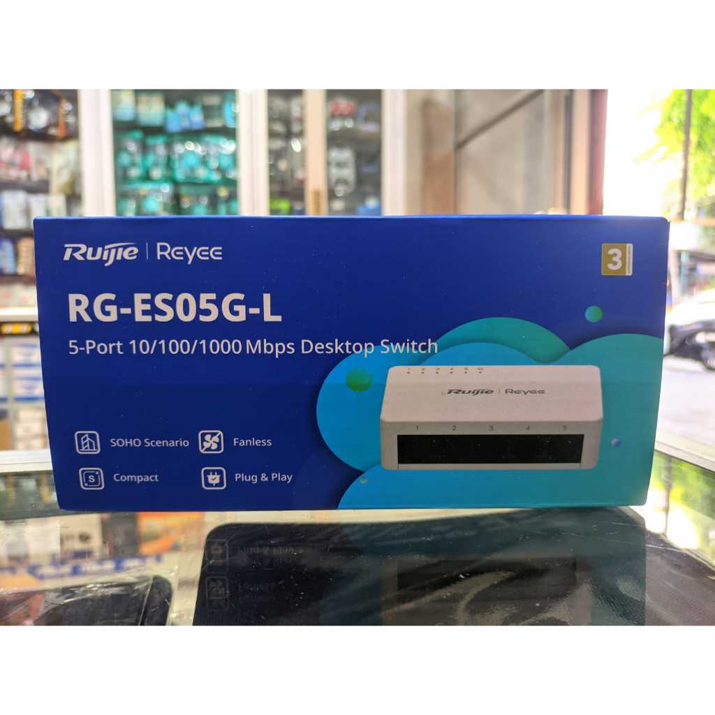 Jual Ruijie RG-ES05G-L 5-port 10/100/1000 Mbps Desktop Switch | Shopee ...