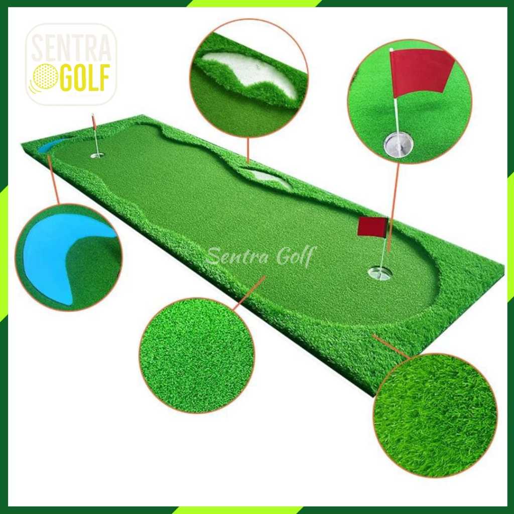 Jual Lapangan Mini Golf Portable / Mini Golf / Putting Green Golf 100×300 cm | Shopee Indonesia