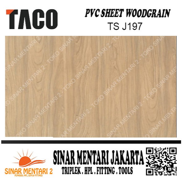 Jual TACO SHEET PVC WOODGRAIN TS J197 | Shopee Indonesia