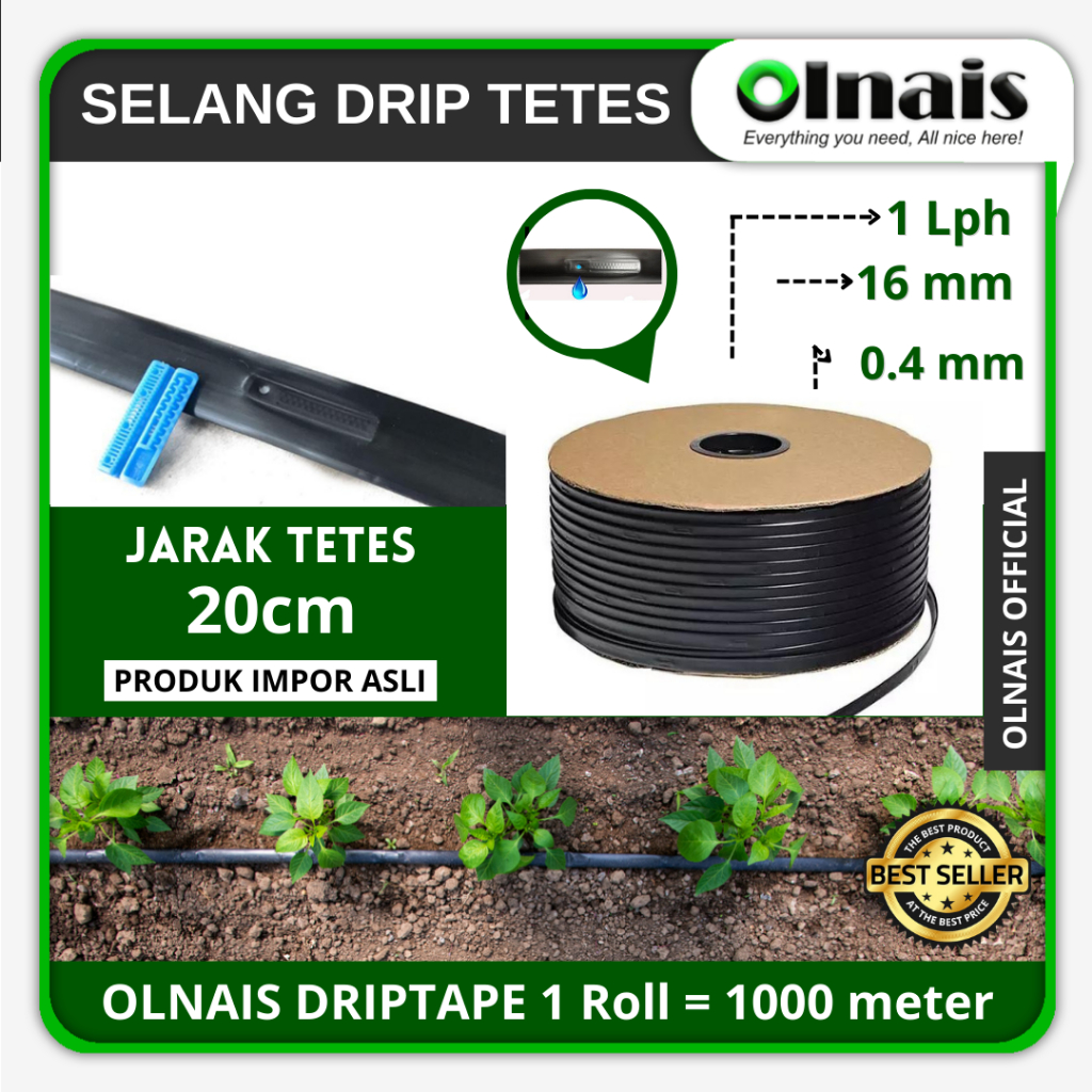 Jual SELANG DRIP TETES IRIGASI - (Harga/1 Roll) / Slang Drif Selang ...