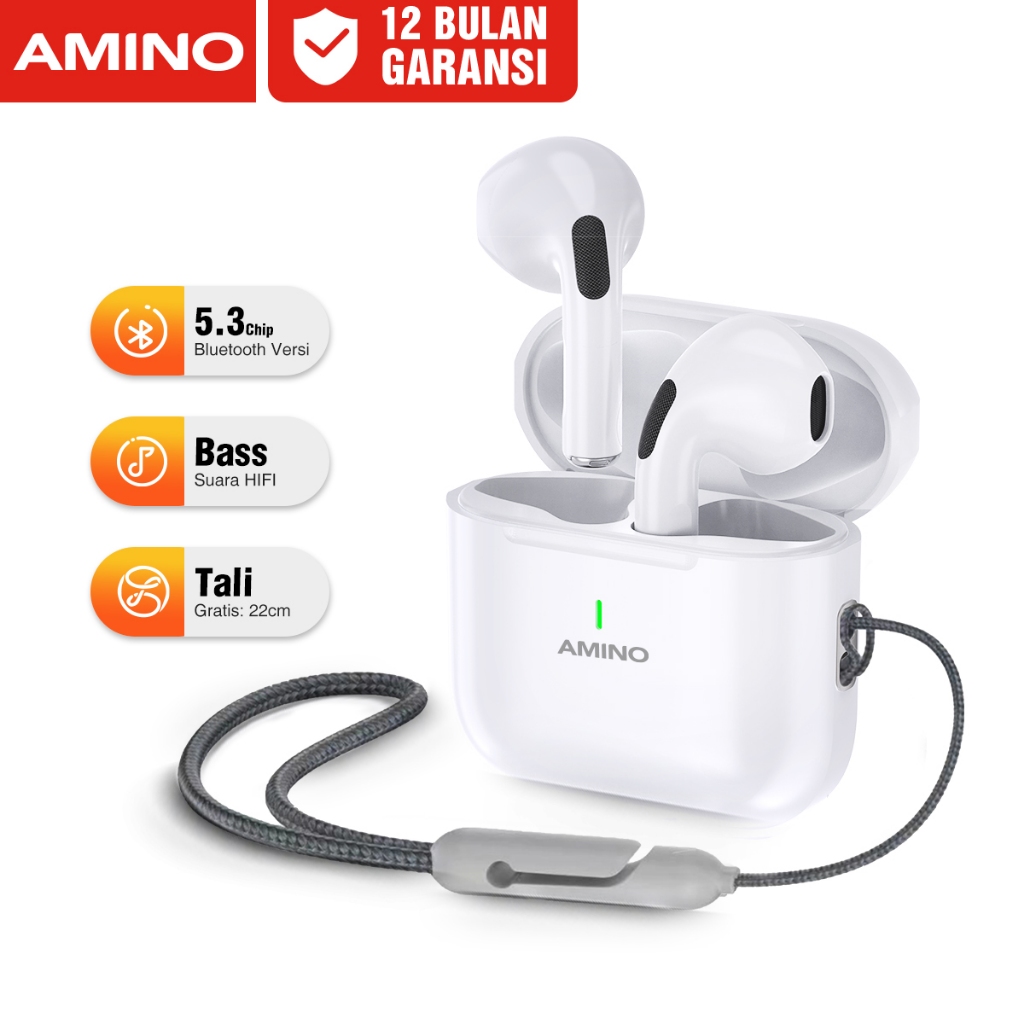 Jual AMINO X2 TWS Wireless Earbuds Earphone bluetooth Headset Bluetooth ...