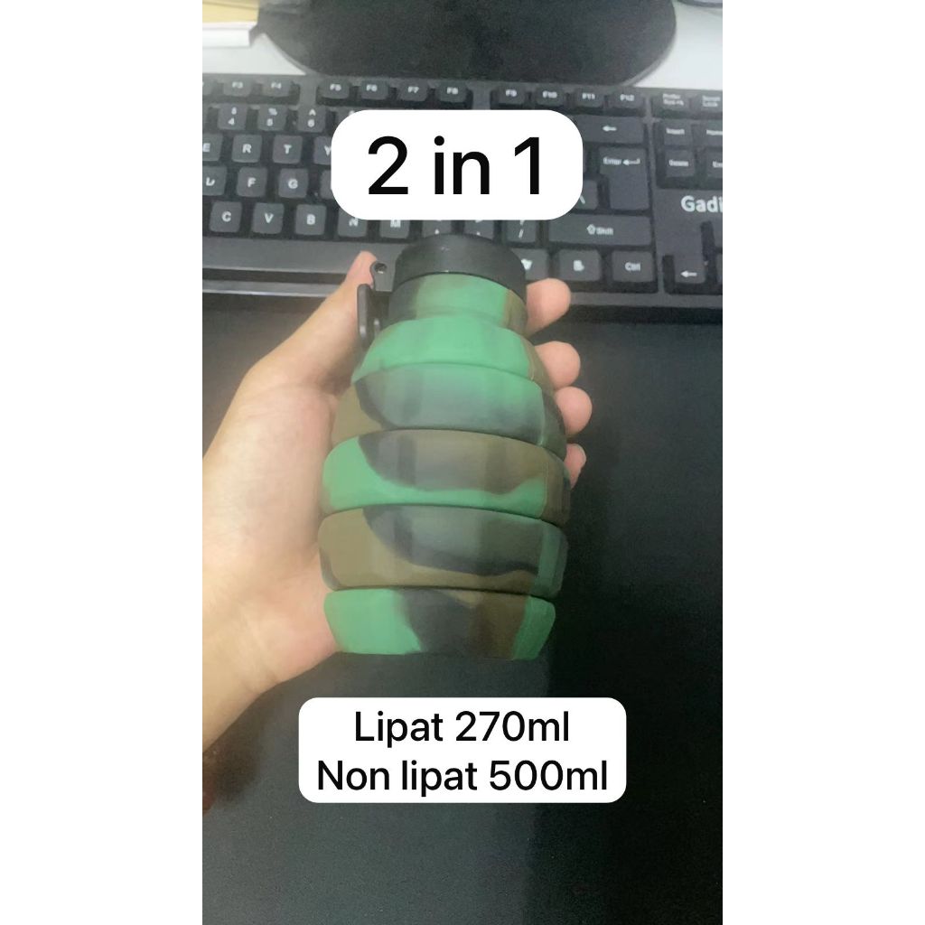 Jual SBY Botol Lipat Air Minum 700ml Silikon Tempat Minuman Portable ...