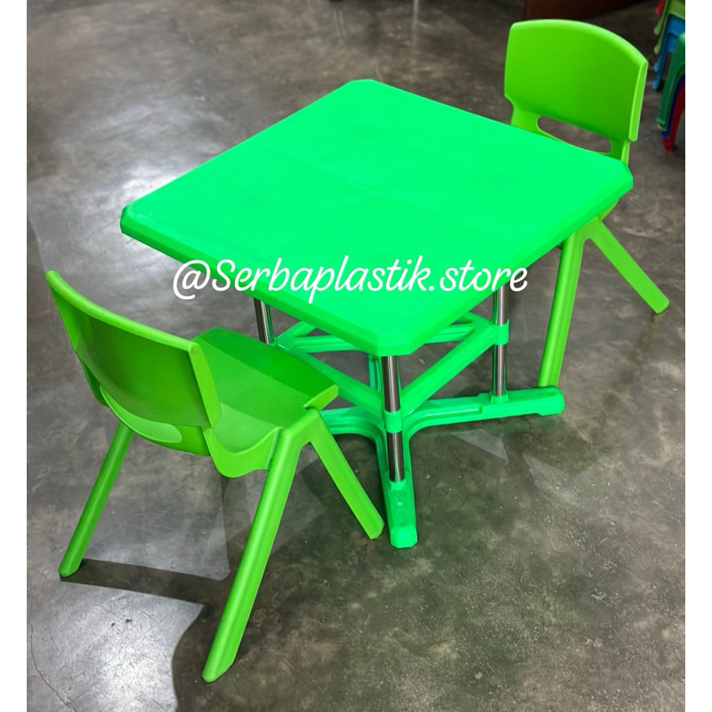 Jual Kursi meja belajar anak paud set semi fiber tebal / meja belajar ...