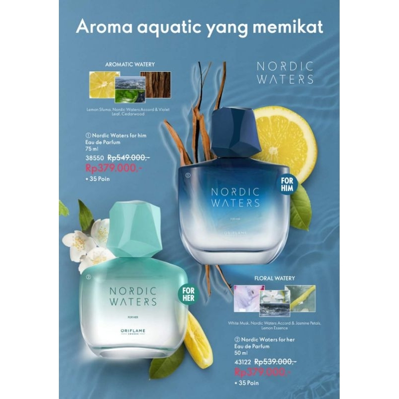 Jual NORDIC WATERS FOR HIM FOR HER EAU DE PARFUM HARGA SATUAN ASLI ORIGINAL | Shopee Indonesia