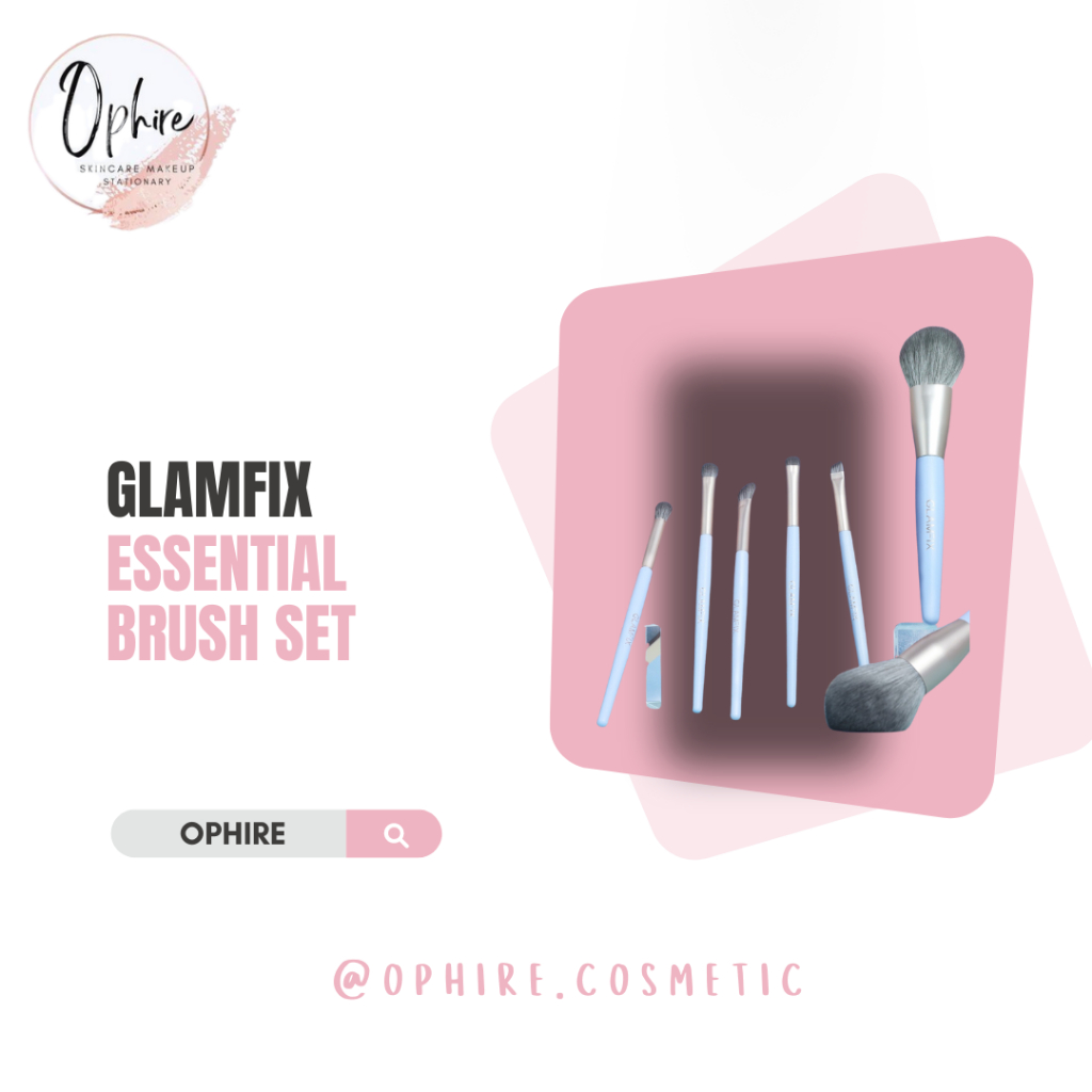 Jual GLAMFIX [8pcs] Essential Brush Make Up Set 8| Set Kuas Makeup ...