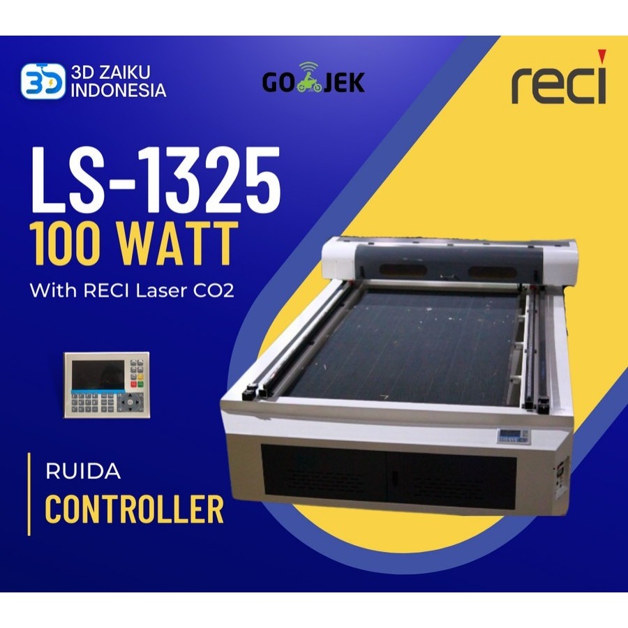 Jual Zaiku CNC LS-1325 with 100 Watt RECI Laser CO2 dengan Ruida ...
