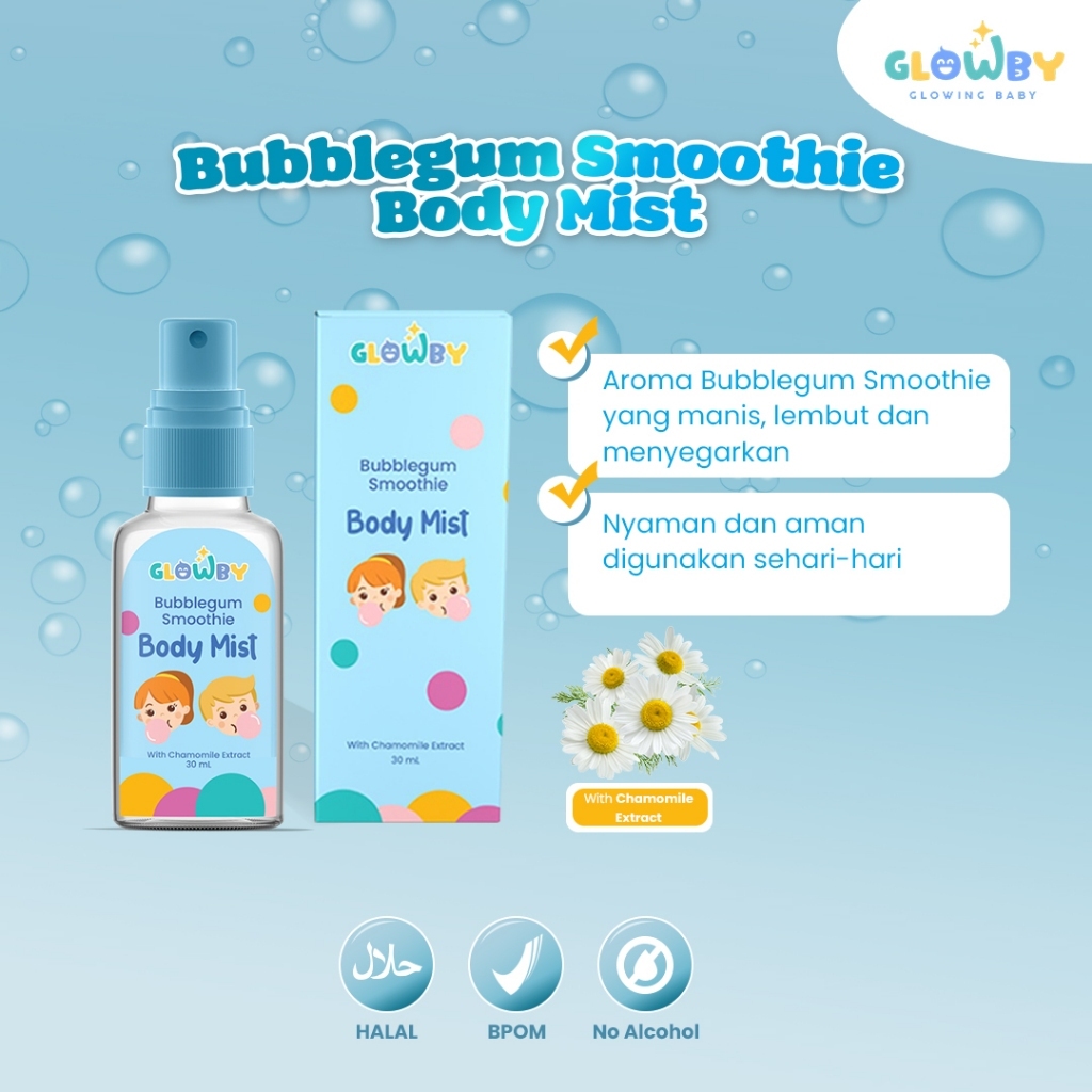 Jual Glowby Body Mist Smoothie Bubble Gum | Shopee Indonesia
