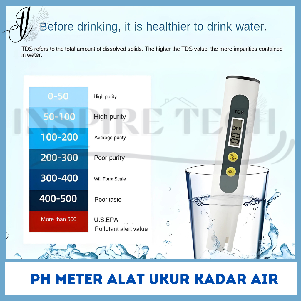 Jual PH METER/TDS METER ALAT UKUR HIDROPONIK ALAT UNTUK CEK KADAR AIR ...