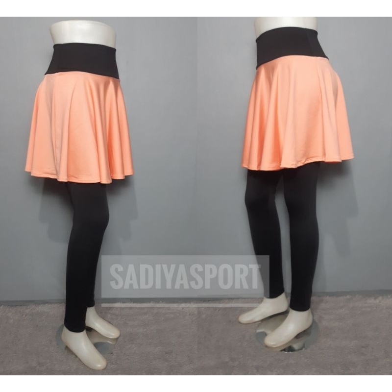 Jual Legging Rok Olahraga Wanita | Skirt Waist Hight | Legging Rok ...