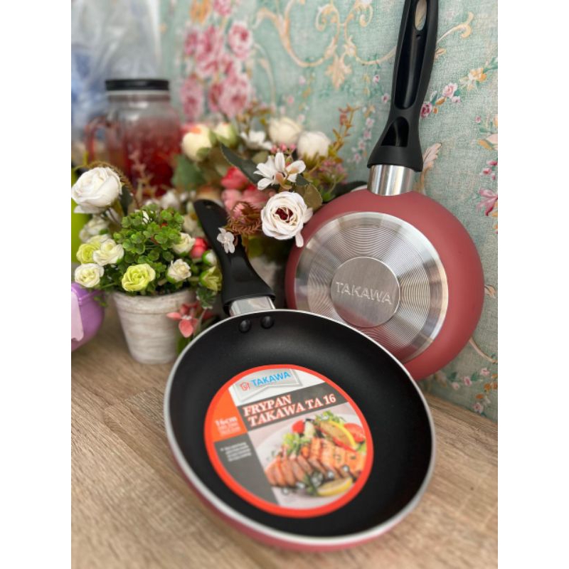 Jual Frypan Takawa TA 16 / Teflon Anti Lengket/ Penggorengan Serbaguna ...