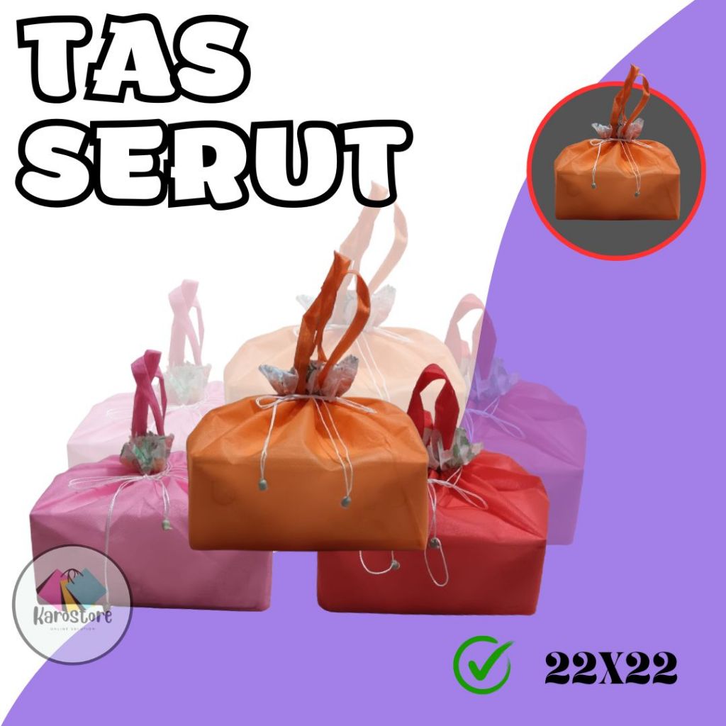 Jual Tas hajatan UK 22x22 isi 12pcs tas serut, hajatan syukuran (LUSIN ...