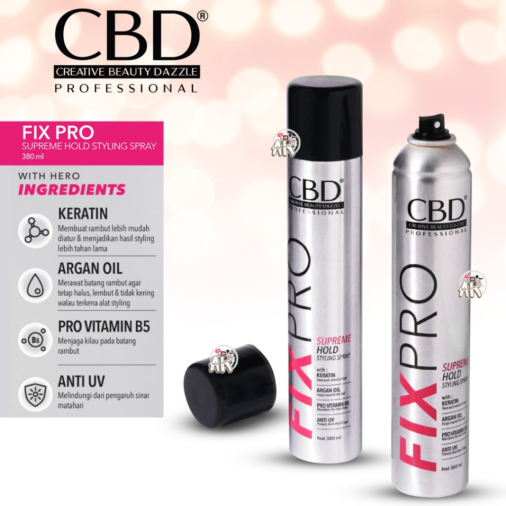 Jual CBD FIX PRO SUPREME HOLD STYLING SPRAY 380ML ( HAIR STYLING ...