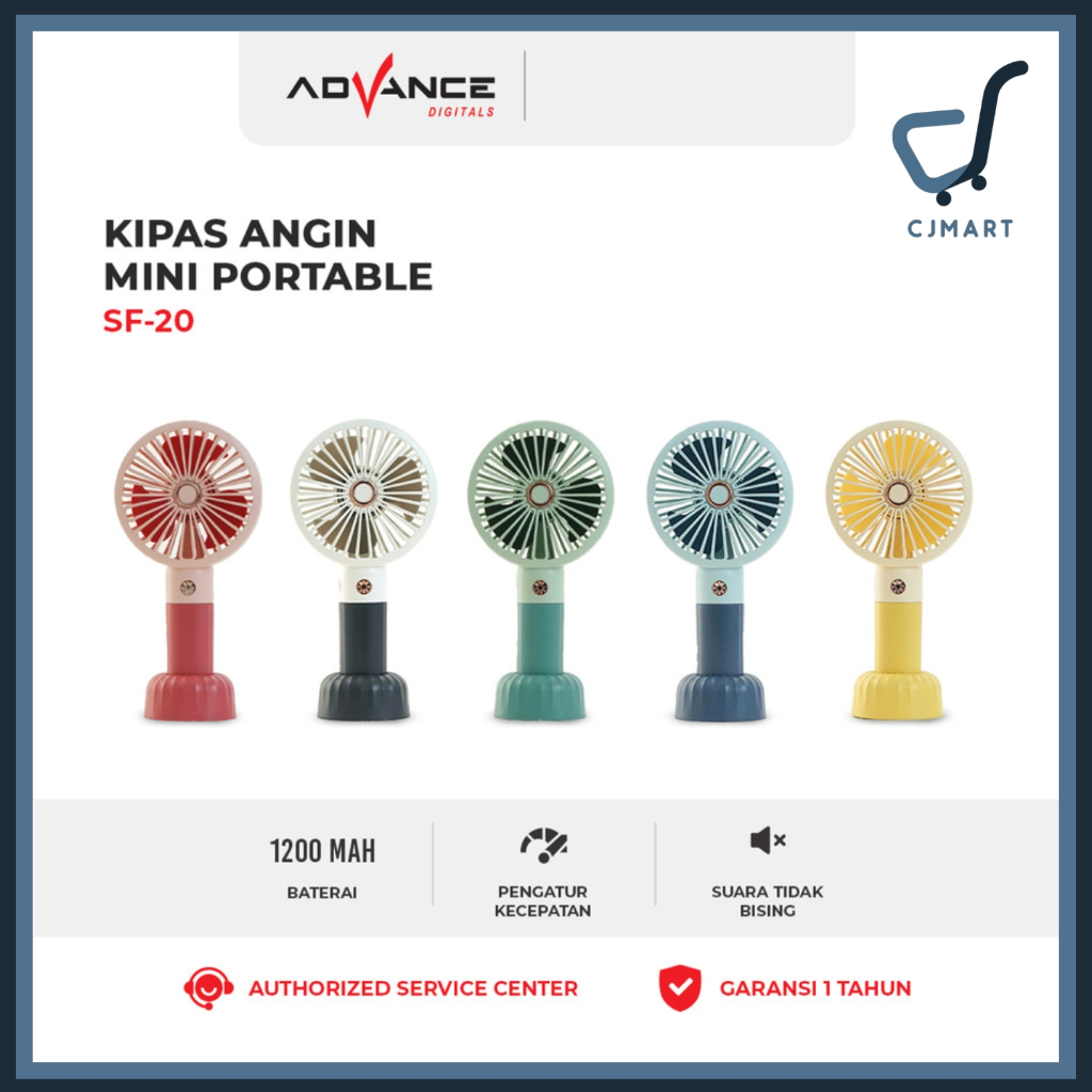 Jual Kipas Angin Portable Mini Advance SF-20 / SF-21 / SF-22 Kipas ...