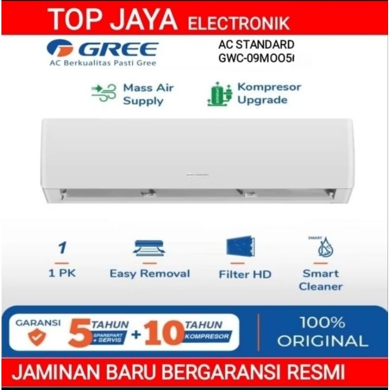 Jual AC GREE 1PK/GREE 09MOO5 1 PK BARU BERGARANSI RESMI | Shopee Indonesia