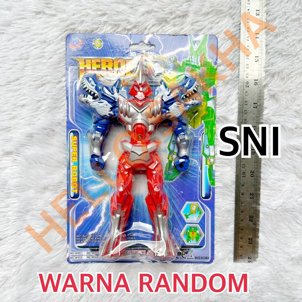 Jual MAINAN AUTO SUPER ROBOT & TRANSFORMABLE ROBOT MERAH BIRU & KUNING ...