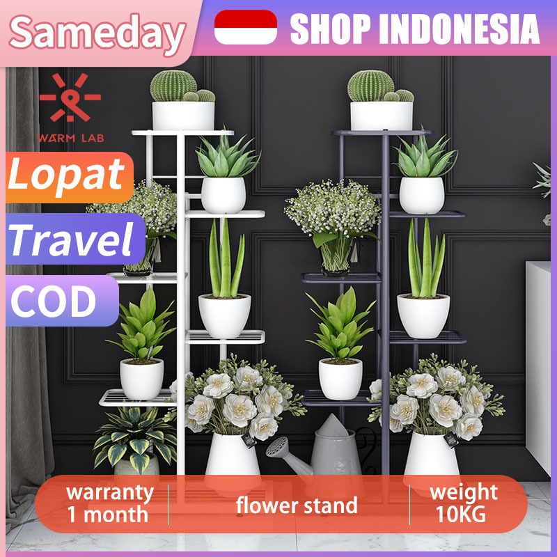Jual WARM LAB Rak Bunga Besi Rak Tanaman Rak Buku Rak Pot Bunga ...