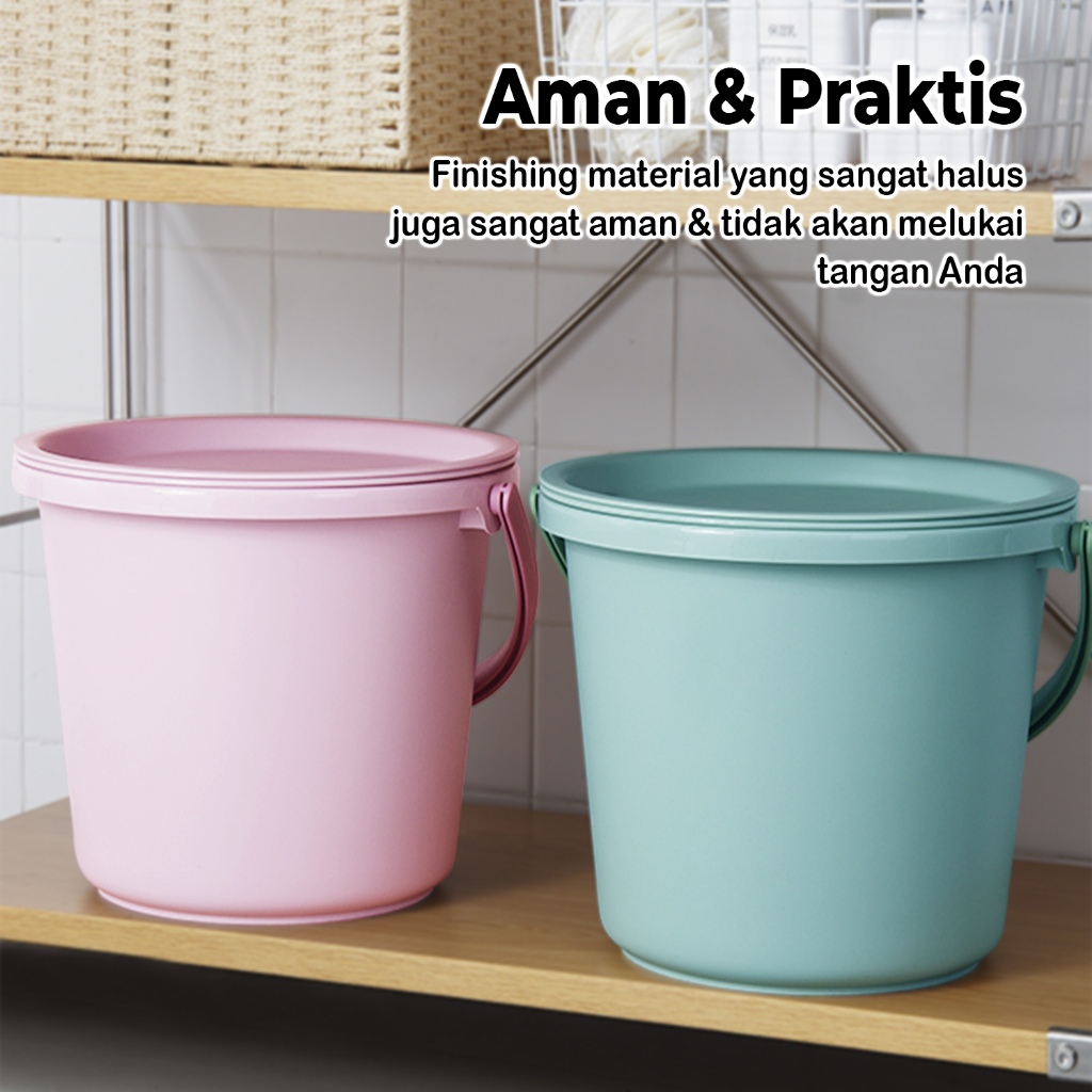 Jual Ember Air Rumah Dengan Tutup / Ember Warna Pastel Kapasitas 11 ...